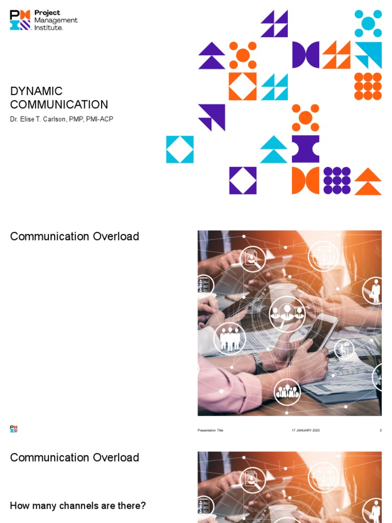 Dynamic Communication: Dr. Elise T. Carlson, PMP, PMI-ACP | PDF ...