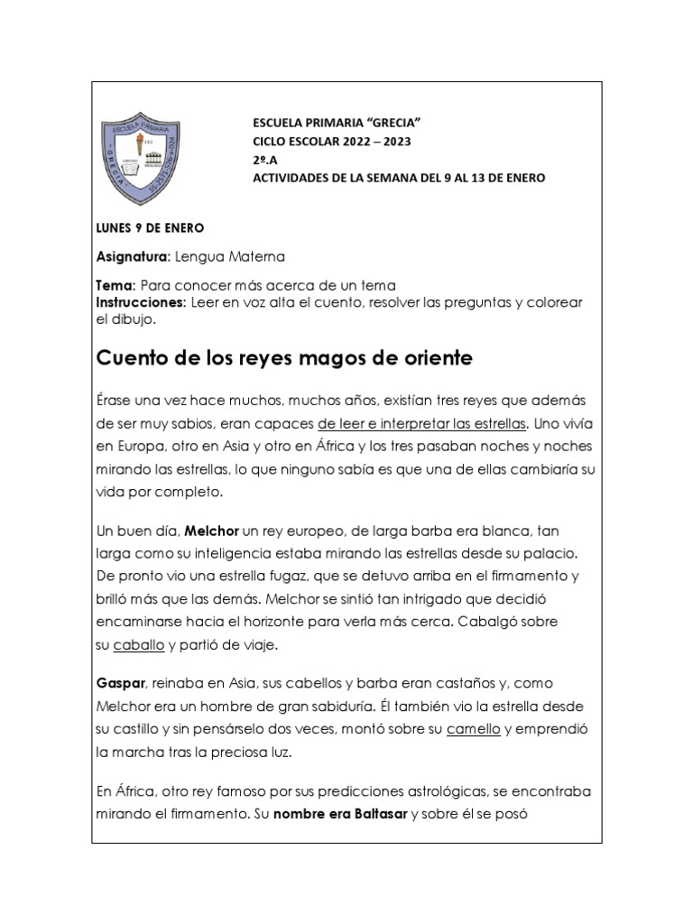 2o.a, ACTIVIDADES Y TAREA DE LA SEMANA DEL 9 AL 13 DE ENERO | PDF ... 2o.a, ACTIVIDADES Y TAREA DE LA SEMANA DEL 9 AL 13 DE ENERO | PDF ...