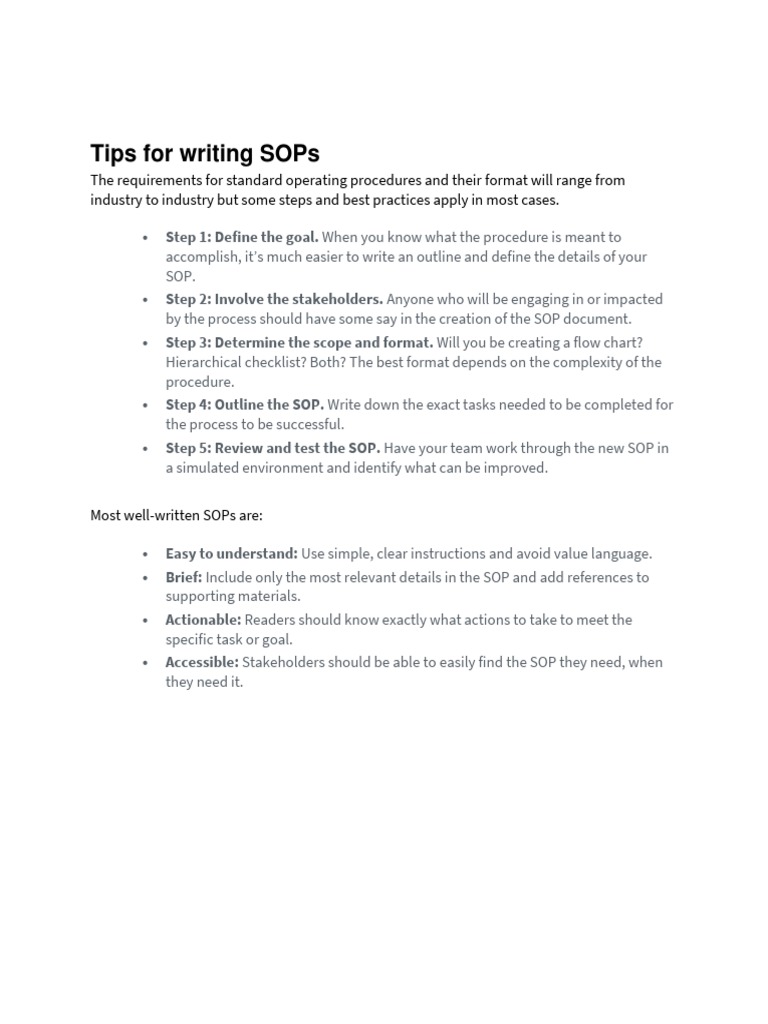 Sop 4 | PDF | Career & Growth | Business