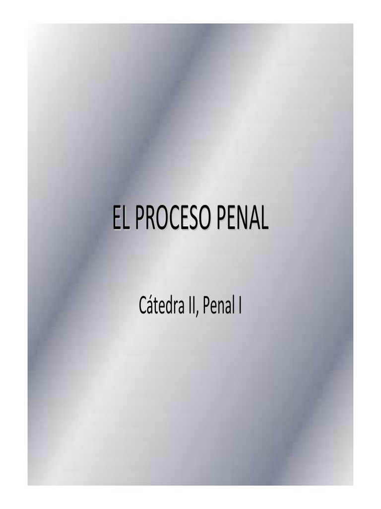Esquema PROCESO PENAL. CUADROS | PDF | Sentencia (ley) | Prisión