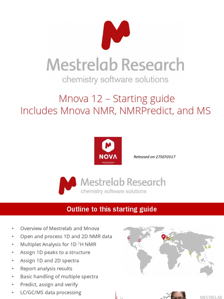 Mnova 12 NMR Tutorial Guide | PDF | Page Layout | Point And Click