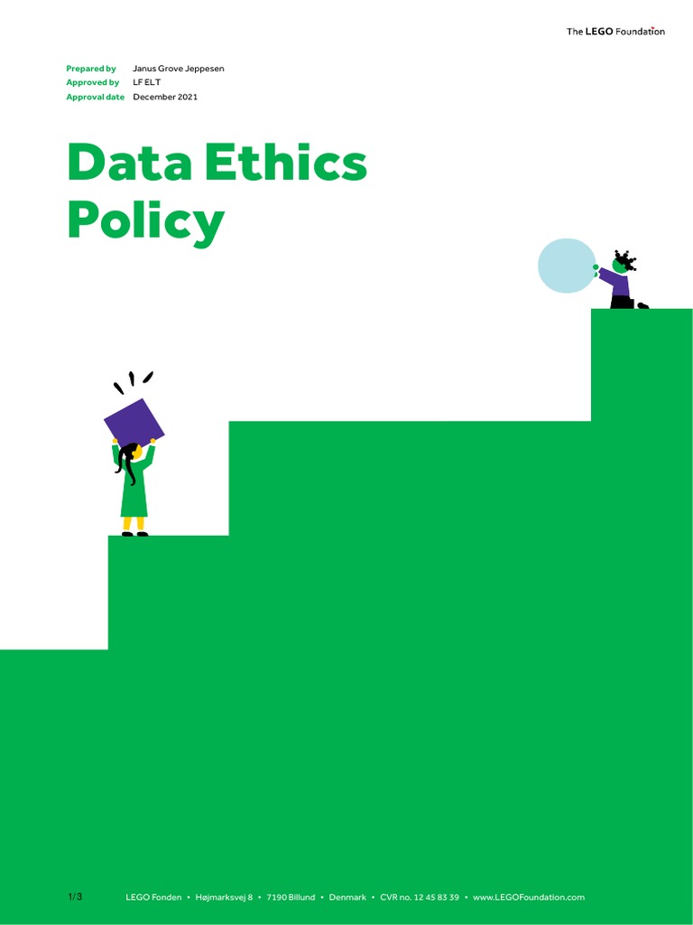 LEGO - Data Ethics Policy 2021 | PDF