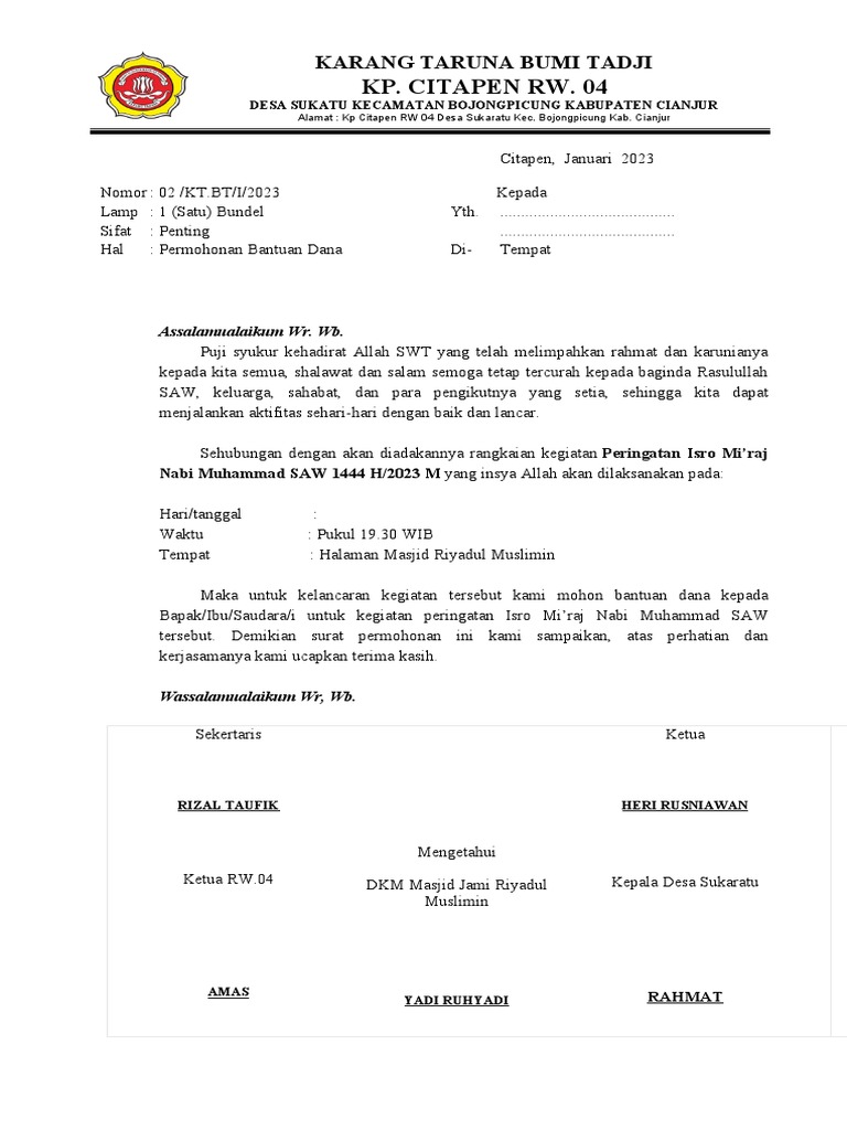 PROPOSAL PHBI Isro Miraj | PDF