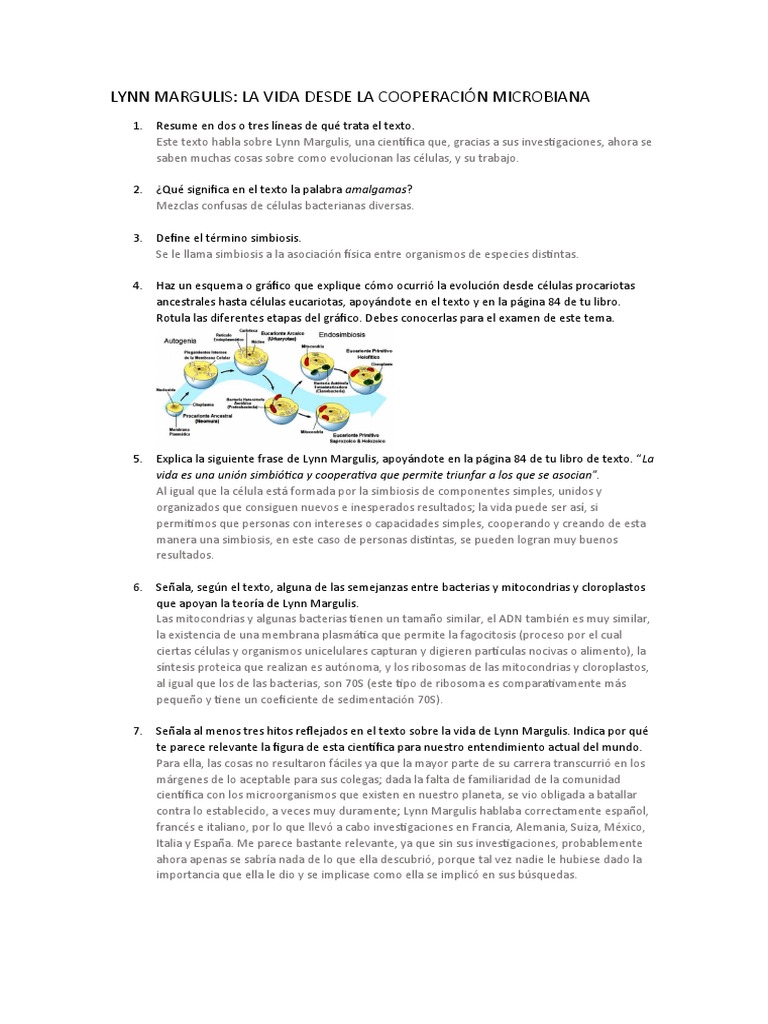 Lynn Margulis | PDF | Simbiosis | Biología Celular)