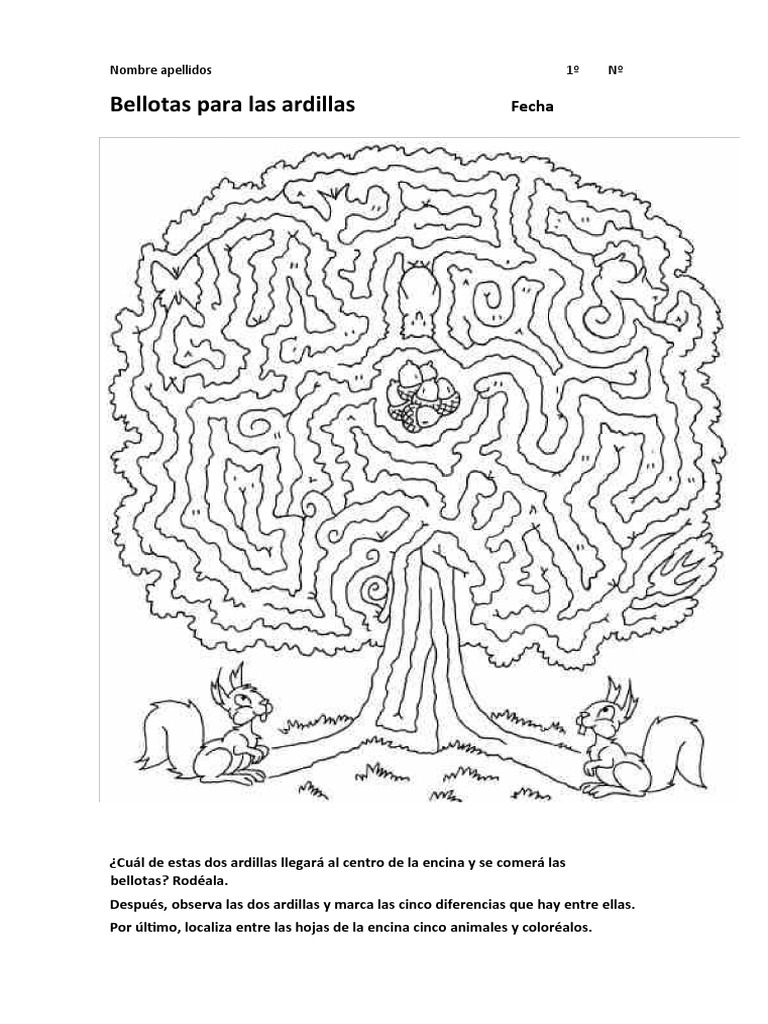 Bellotas y Ardillas-1. | PDF