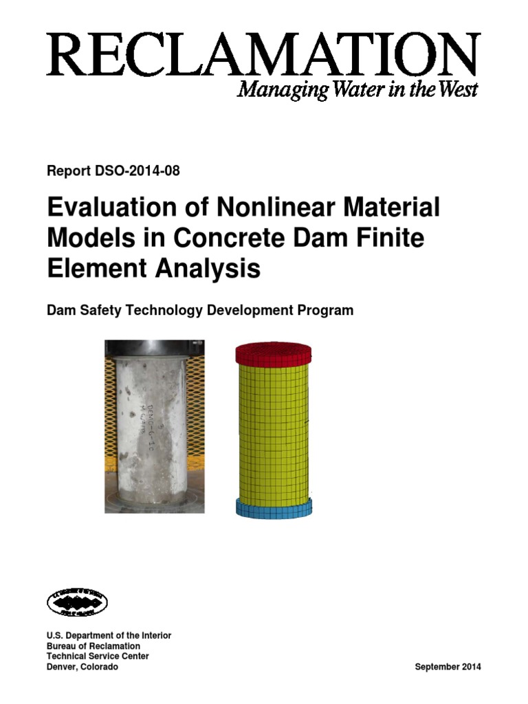 Evaluation of Non-Linear Material Models DSO-14-08 | PDF
