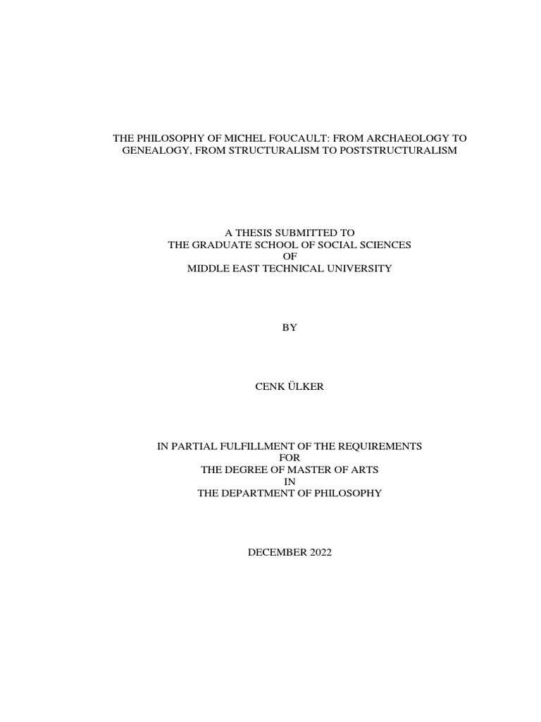 The Philosophy of Michel Foucault | PDF | Discourse | Michel Foucault