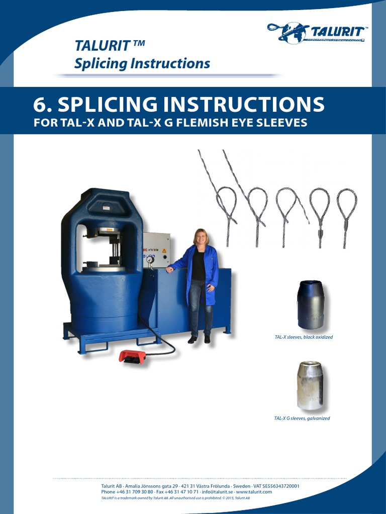 Splicing Instructions For Flemish Eye Terminations | PDF | Rope | Wire