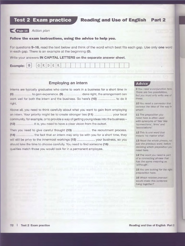 Test 2 - Part 2 | PDF | Word | Preposition And Postposition