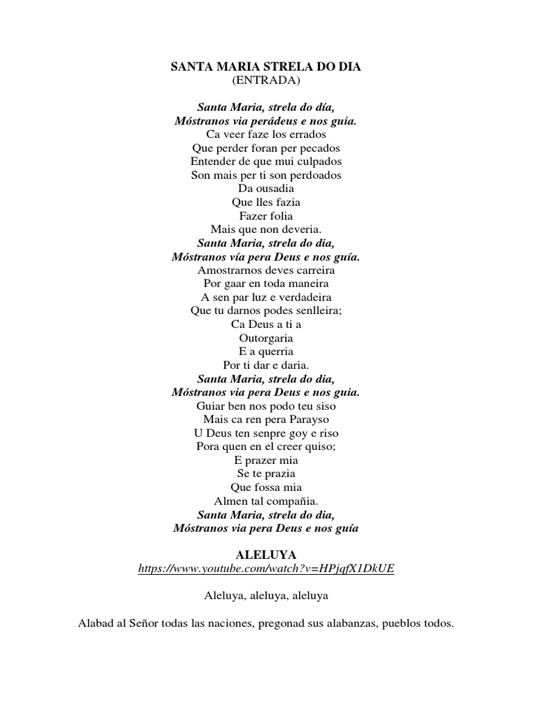 Letras Canciones | PDF | eucaristía | María, madre de Jesús