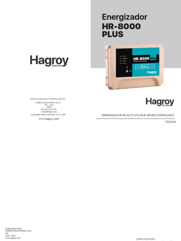 Manual HR 8000 PLUS | PDF | Diodo emisor de luz | Transformador