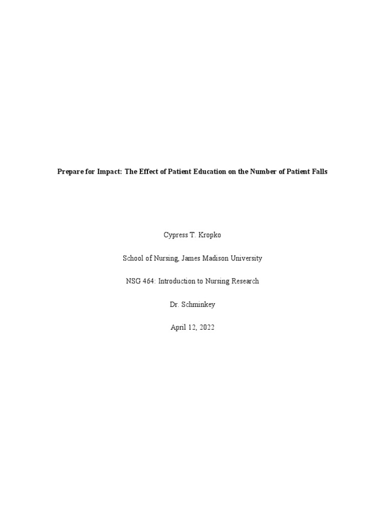 Eblr Formal Paper Kropko | Download Free PDF | Nursing | Patient