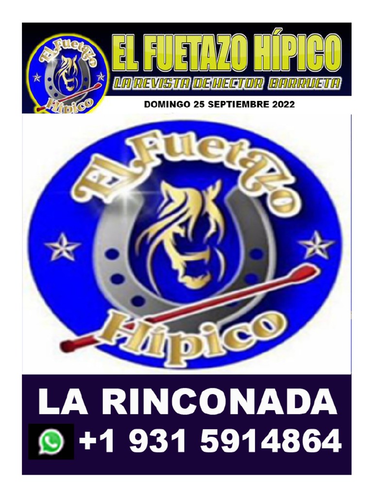 LR Domingo 25 Septiembre 22 Revista El Fuetazo Hípico | PDF