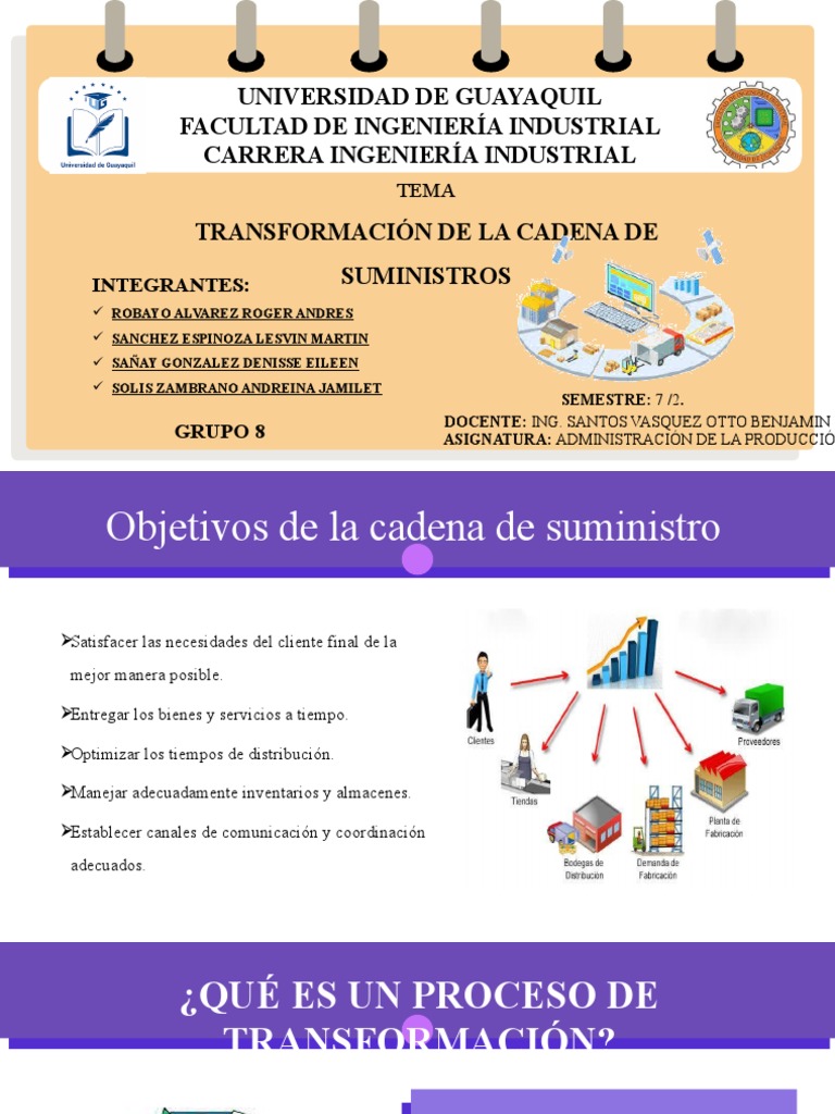 Transformación de La Cadena de Suministros | PDF | Logística | Procesos de negocio