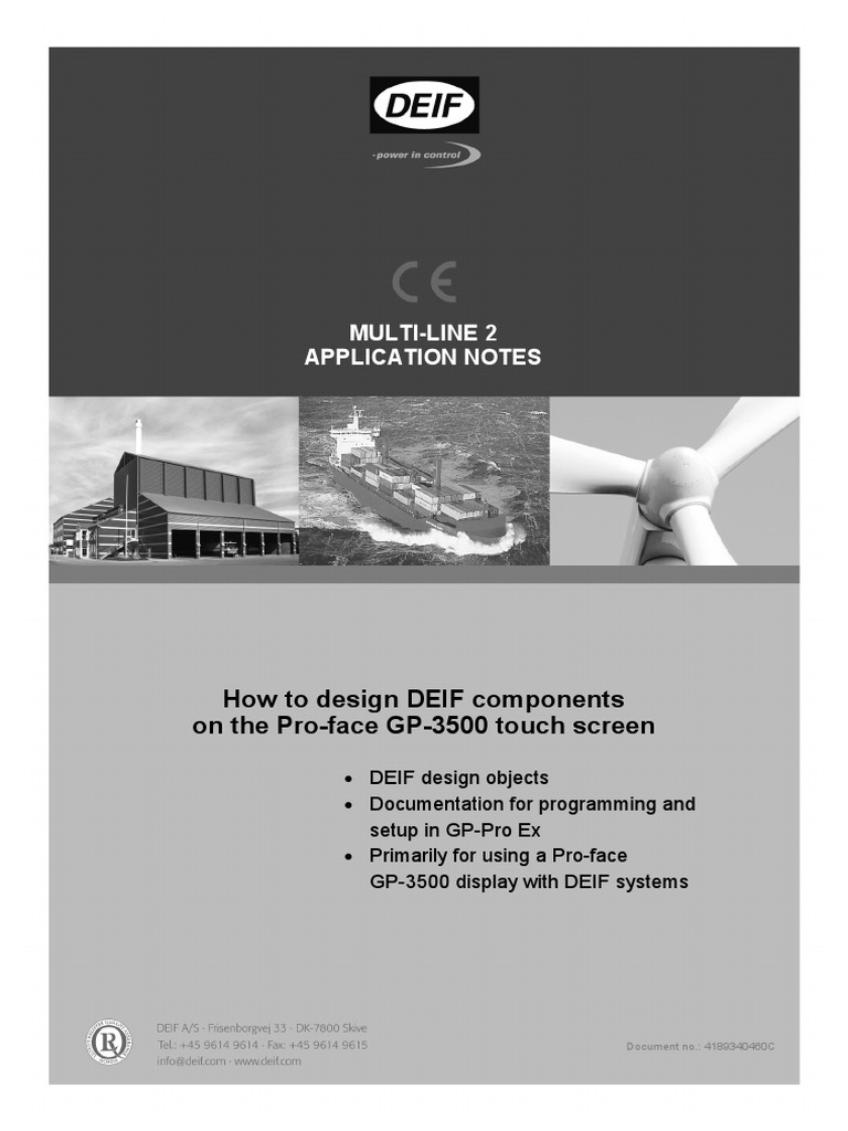 Application Notes, How To Design DEIF Comp. 4189340460 UK PDF | PDF ...