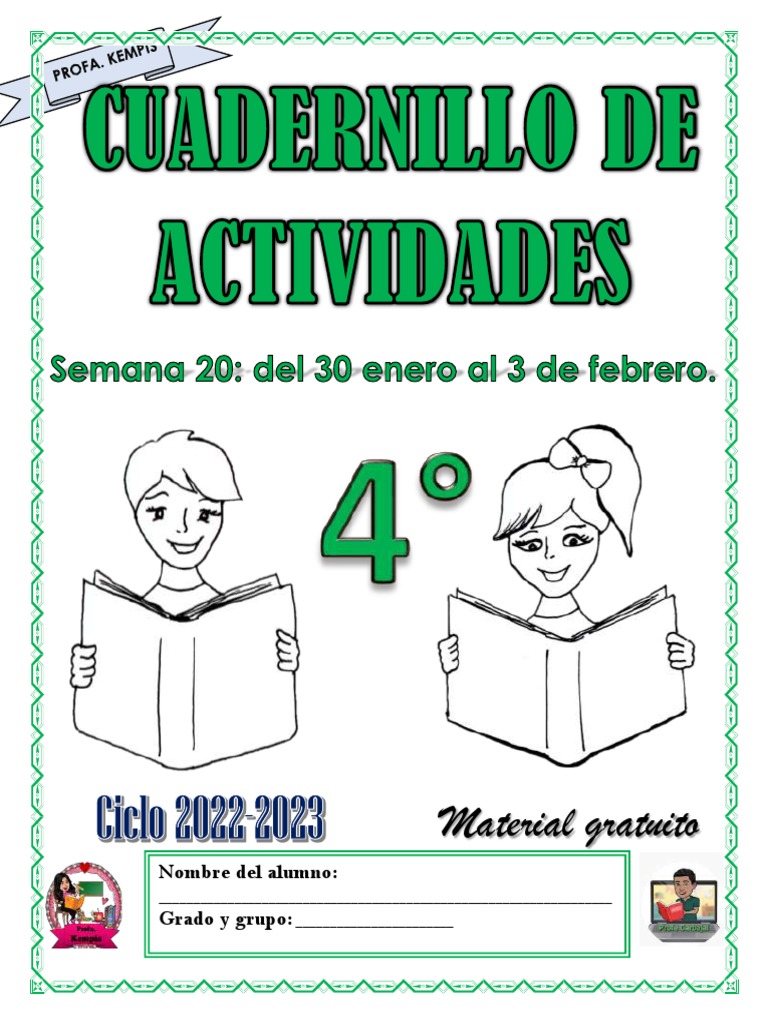 4° S20 Cuadernillo de Actividades Profa Kempis | PDF