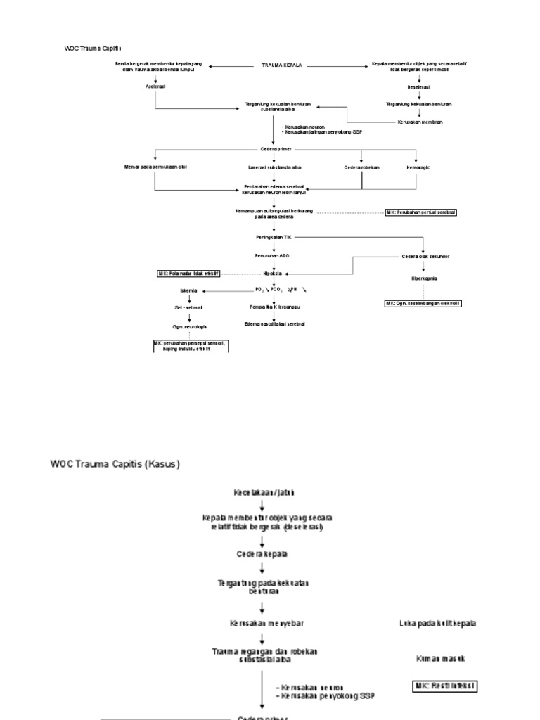 WOC - Trauma Capitis Pre Klinik1 | PDF