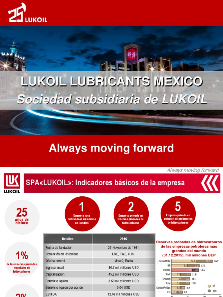 LUKOIL Presentation Mexico FinalL | PDF | Cummins | Hidrocarburos