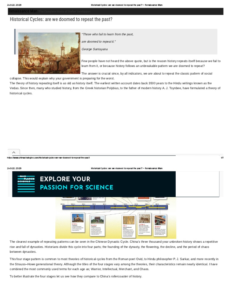 Historical Cycles and Social Collapse | PDF | Renaissance | Emperor Of ...