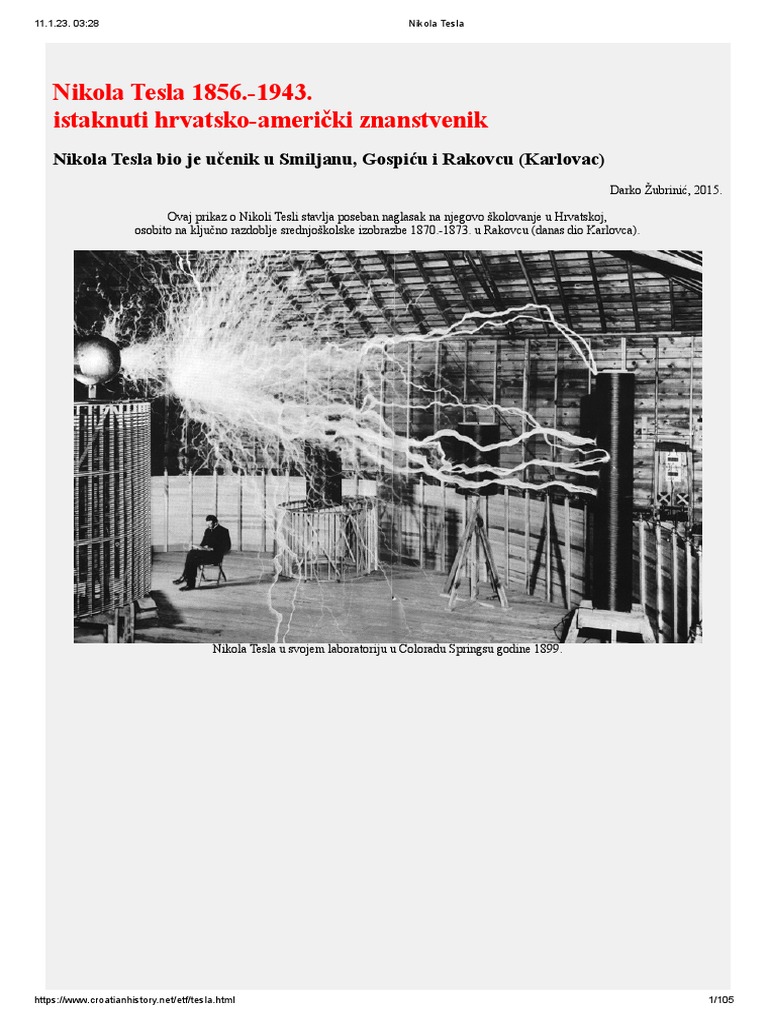 Nikola Tesla | PDF