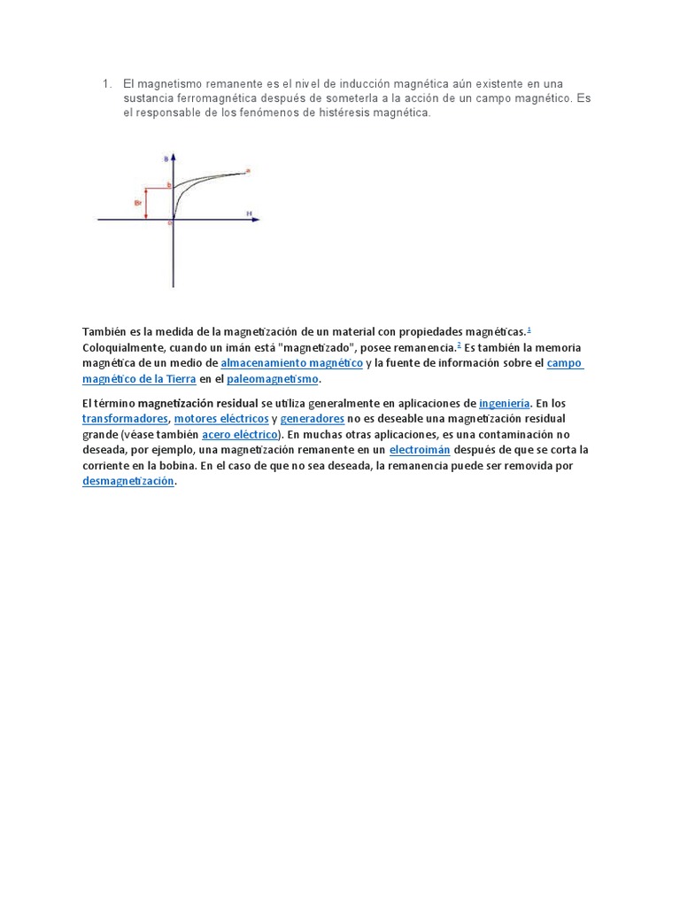 Remanente Magnetico | PDF