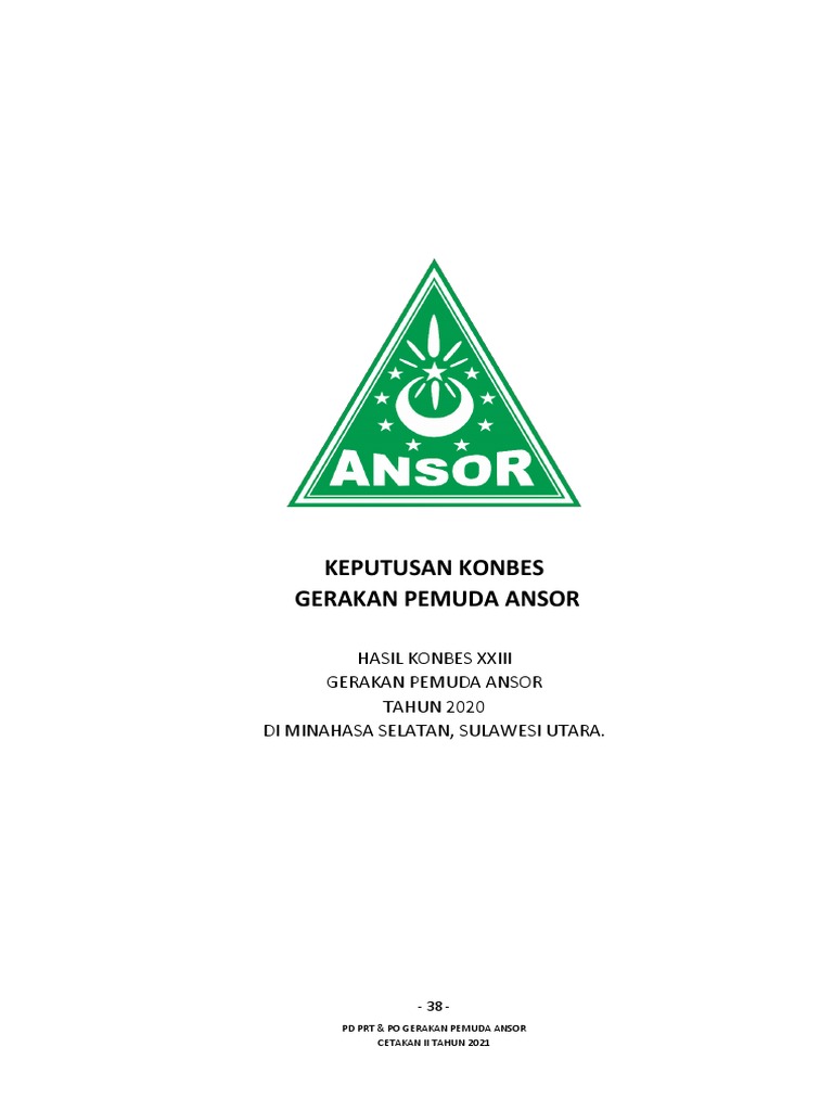 Hasil Konbes GP Ansor | PDF