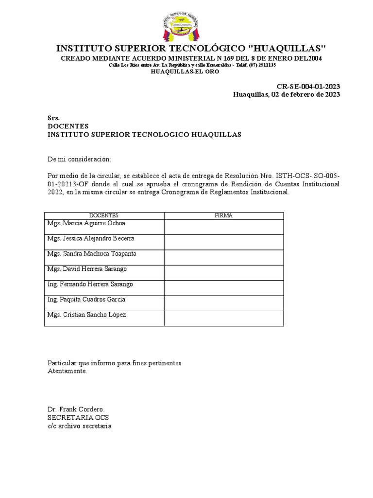 CR Se 004 01 2023 | PDF | Ciencia y matemáticas