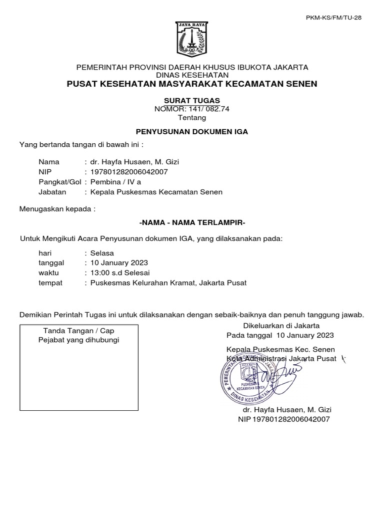 Surat Tugas - 2023-01-10T092529.976 | PDF