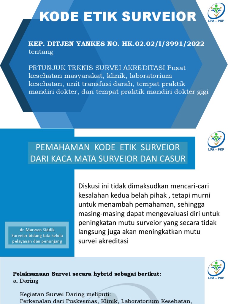 Kode Etik Surveior Akreditasi Puskesmas | PDF | Bisnis