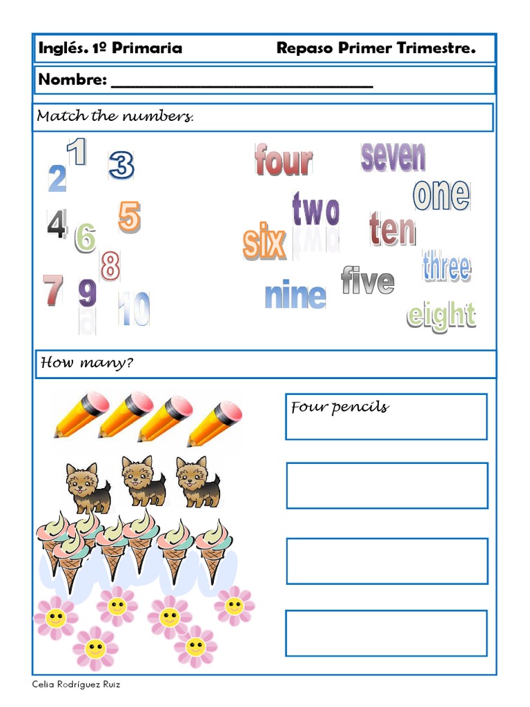 Examen Ingles Principiantes | PDF