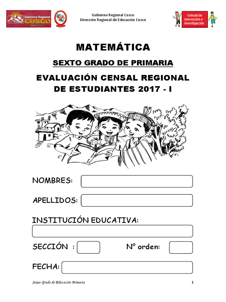 6° Primaria - Evaluacion Matematica | PDF | Frutas comestibles | Fruta