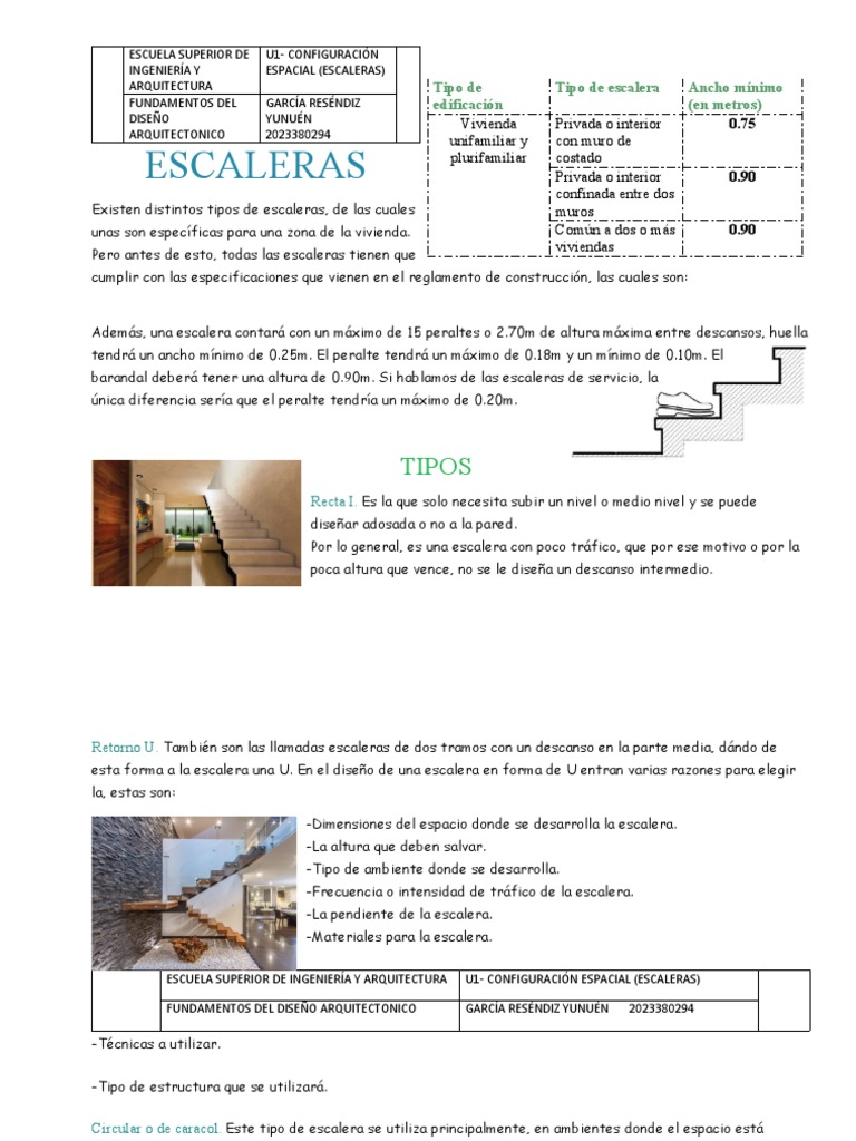 Escaleras | PDF | Escalera