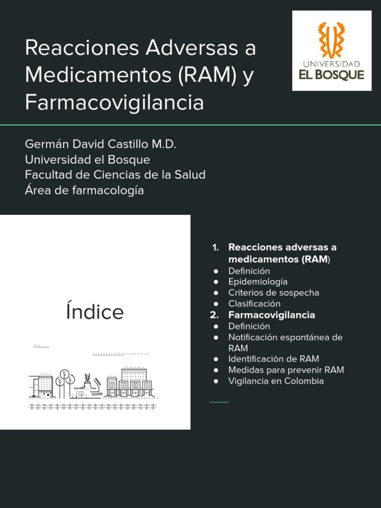 1 Reacciones Adversas A Medicamentos (RAM) y Farmacovigilancia | PDF | Especialidades Medicas ...