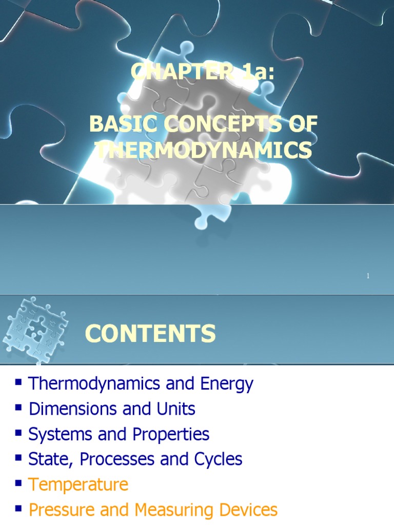 Chapter 1.1 - Basic Concepts of Thermodynamics | PDF | Thermodynamic Equilibrium | Thermodynamics