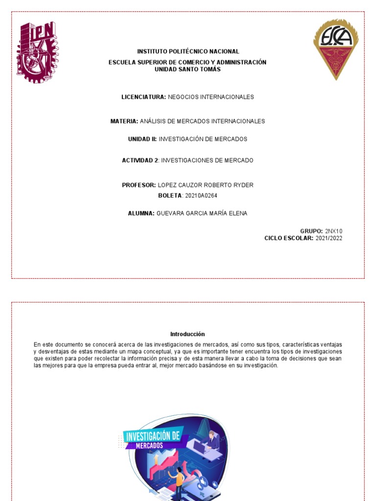 U2 Act2 Guevara Elena ANME | PDF | Investigación de mercado | Mercado (economía)