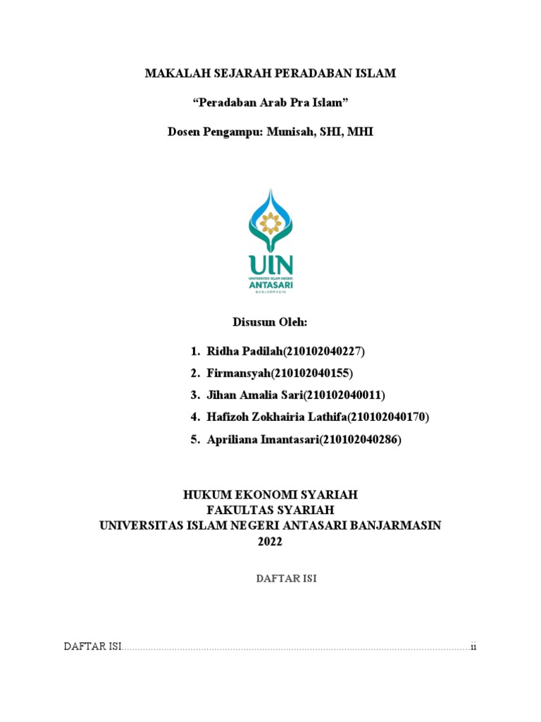 Peradaban Arab Pra Islam | PDF