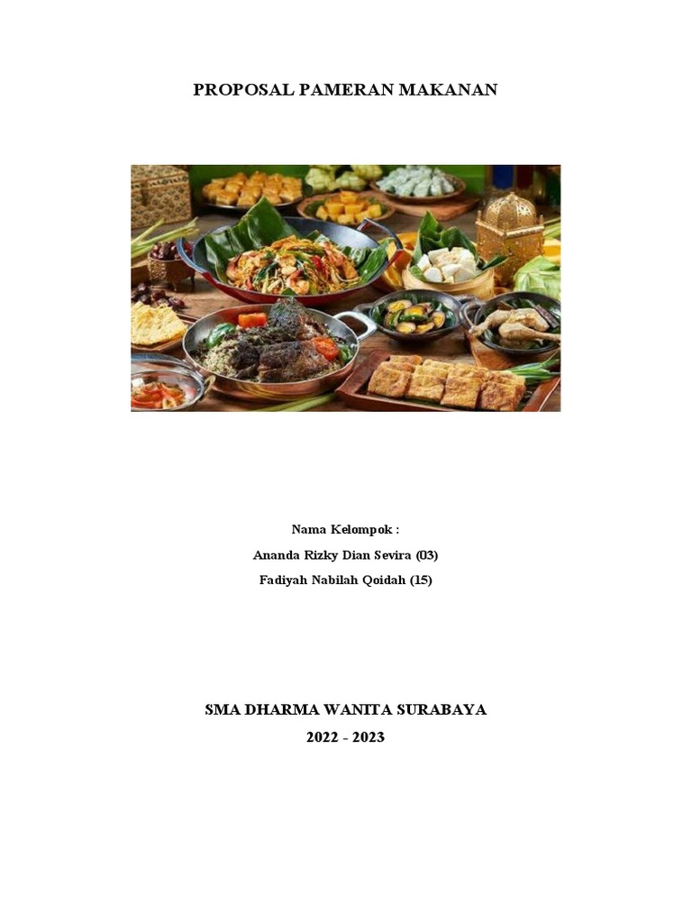Proposal Pkwu Makanan Daerah | PDF