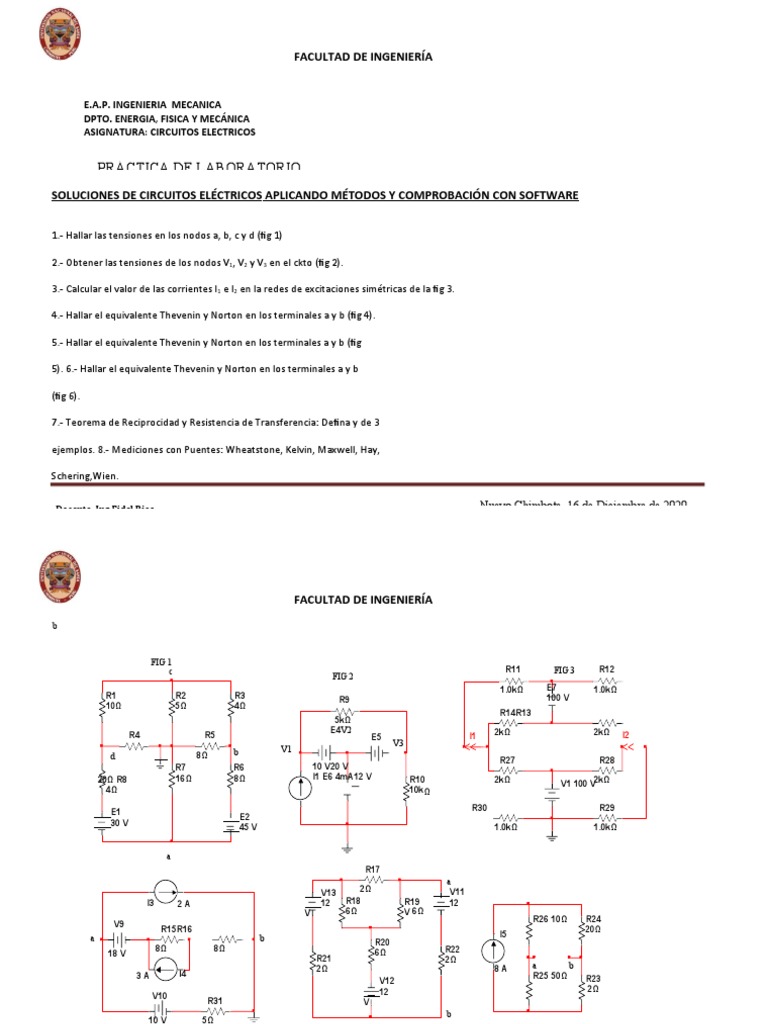Soluciones de Circuitos Eléctricos | PDF | Ingenieria Eléctrica | Electricidad