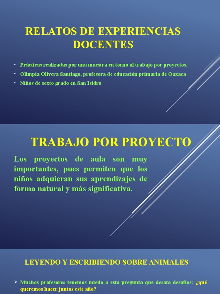Relatos De Experiencias Docentes Descargar Gratis Pdf Enseñando