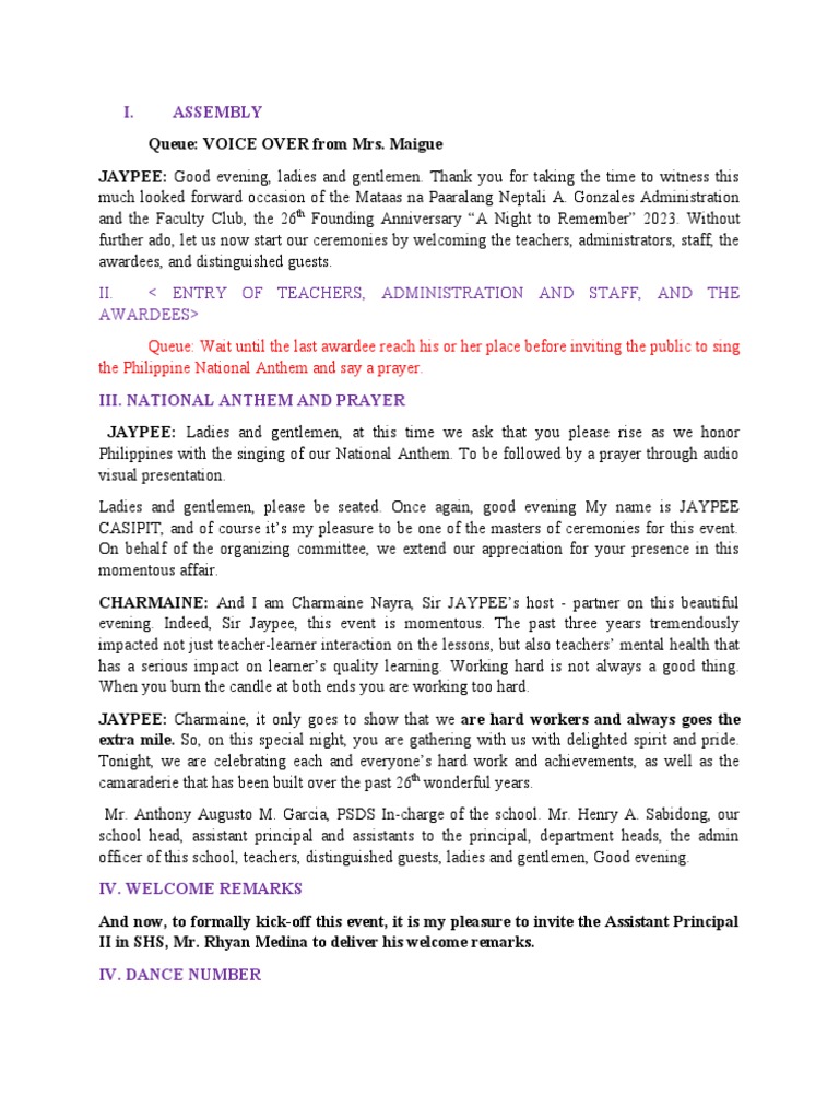 Edited Script | PDF | Dances | Ballroom Dance