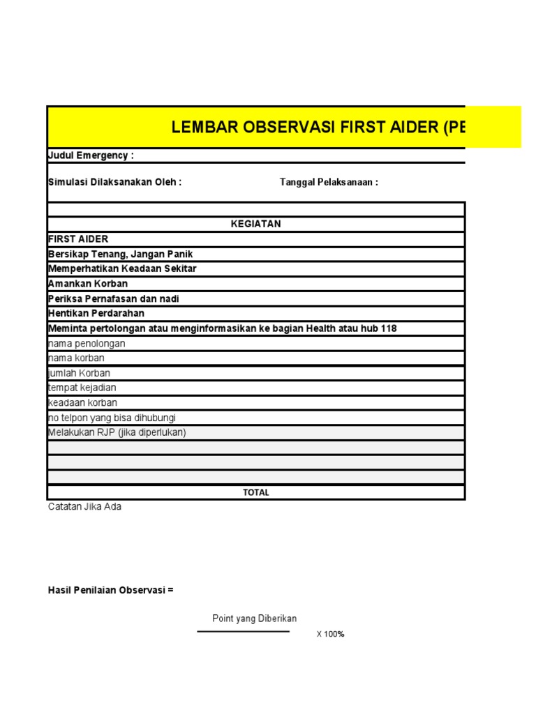 Obs First Aider | PDF