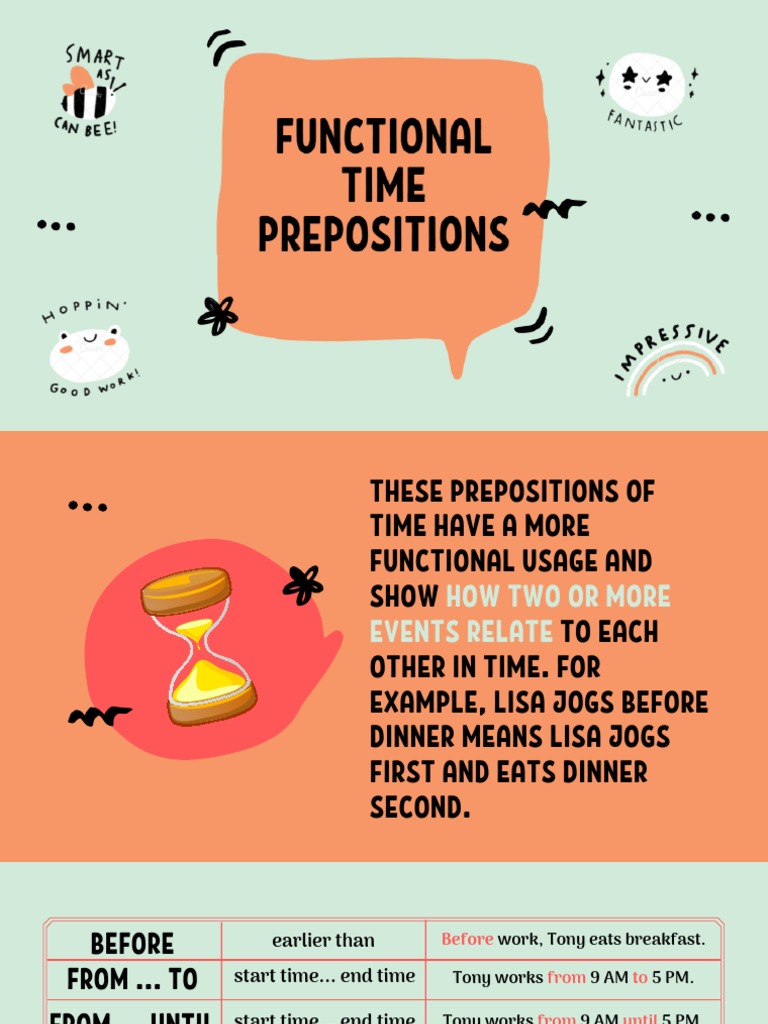 3 - Functional Time Prepositions | PDF