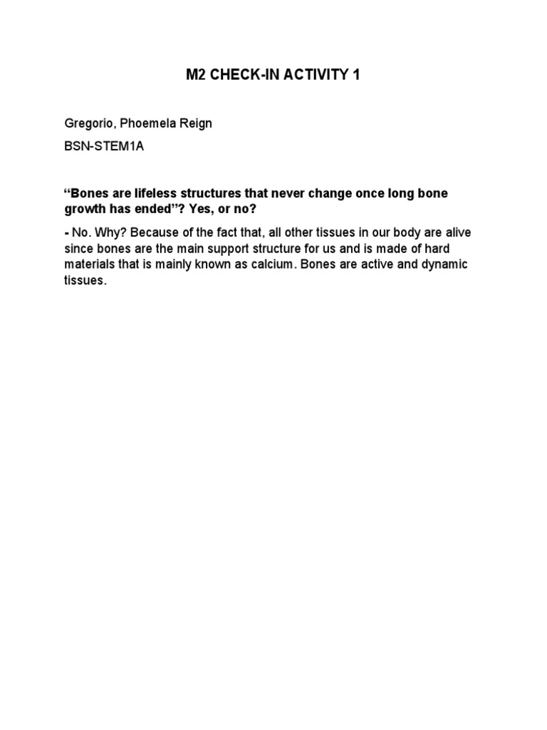 m2 Check-In Activity 1 - Gregorio, Phoemela Reign - Bsn-1a | PDF