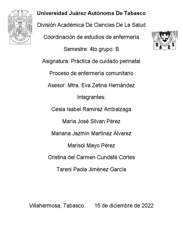 Proceso Comunitario | PDF | Comportamiento | Enfermería