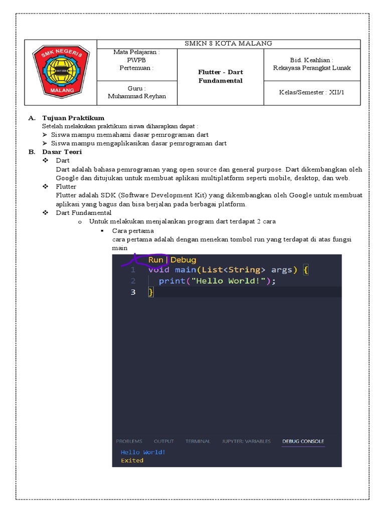 12 Dart Fundamental | PDF | Komputer