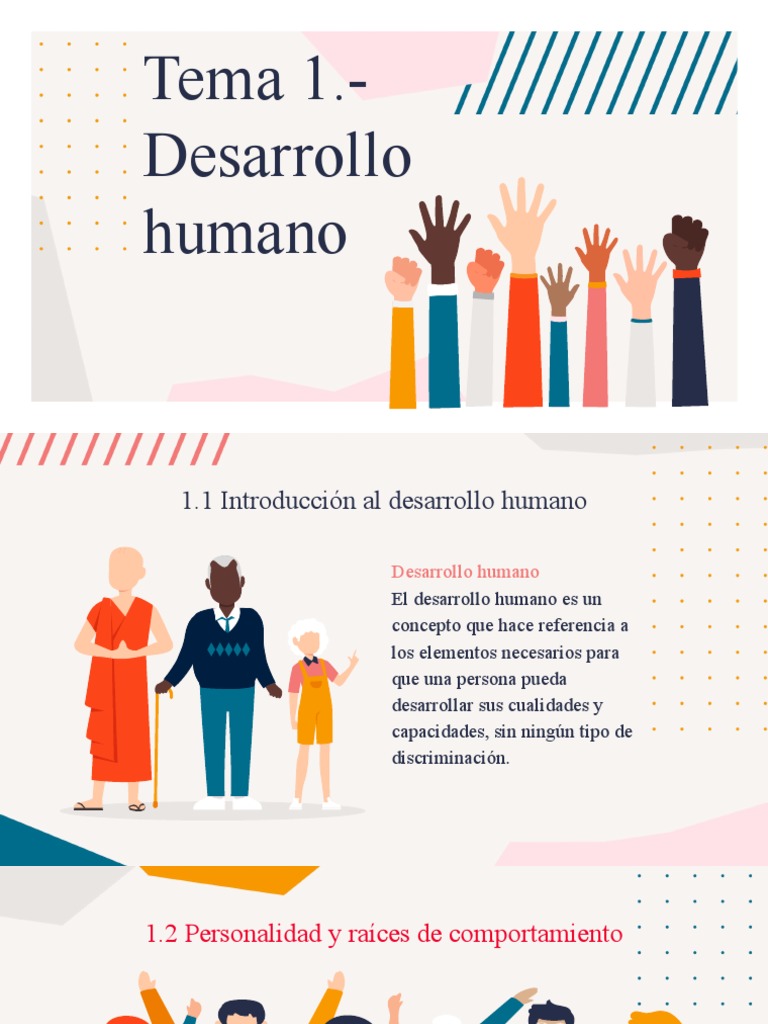Tema 1 Desarrollo Humano | PDF | Realidad | Comportamiento