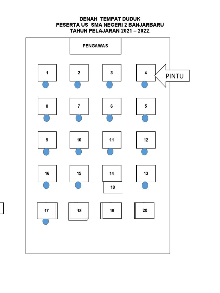 Denah Tempat Duduk | PDF