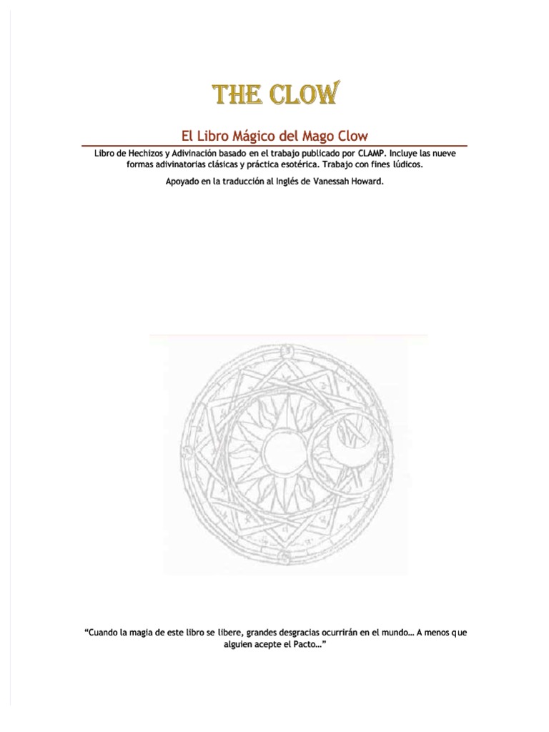 Las cartas Clow: guía completa | PDF | Oculto | Poderes mitológicos