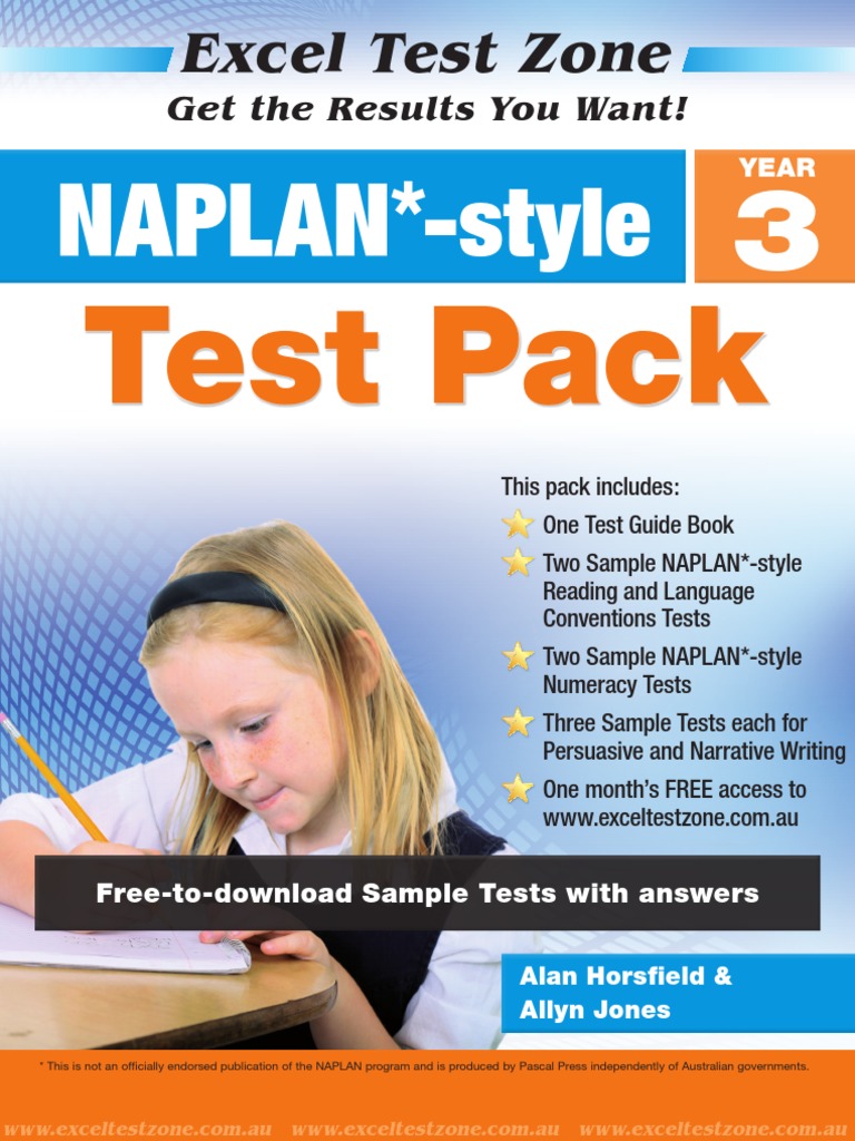 ETZ Naplan Test Pack Yr3 Online Resource 2018 | PDF | Pet