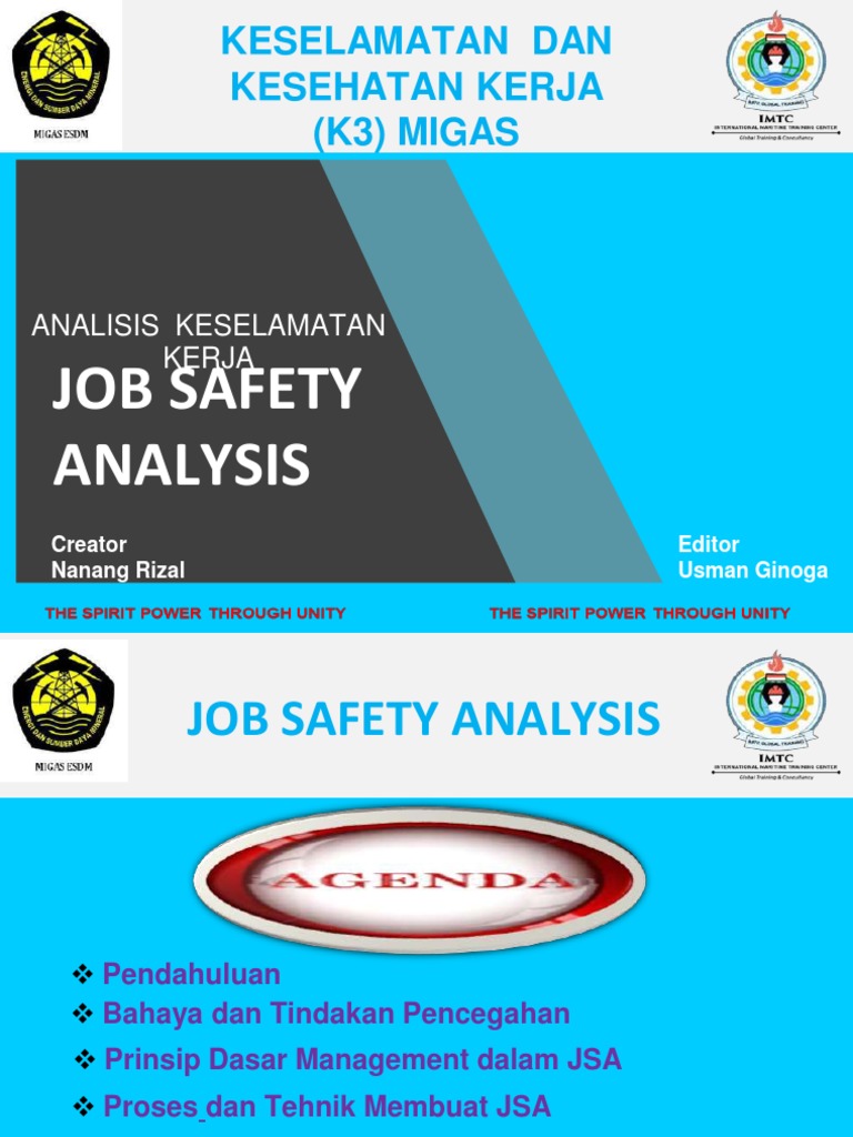 Job Safety Analisys (JSA) - TMC | PDF